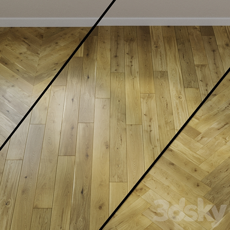 Grand Velvet Parquet Board Natural Oak T07 1101012177 - Wood - 3D model