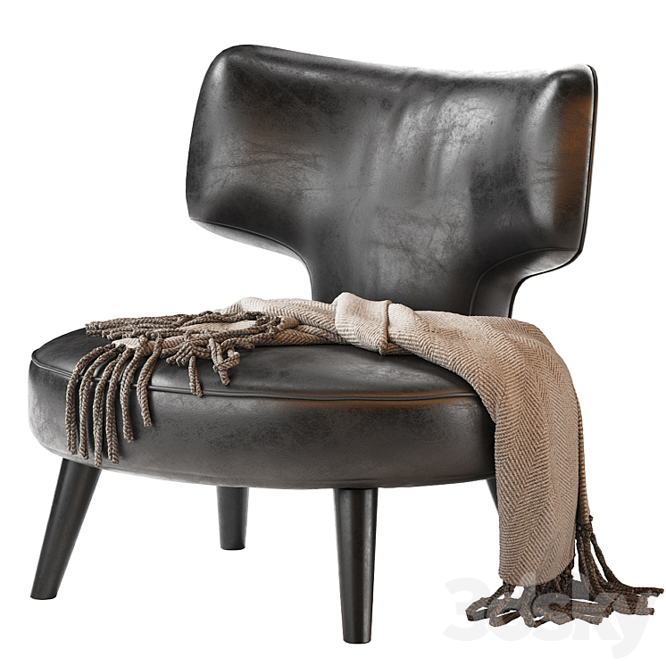 Flexform Drop 20 - Arm chair - 3D model