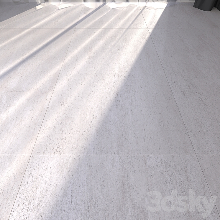 Floor Hyper White 60x120 - Tile - 3D model