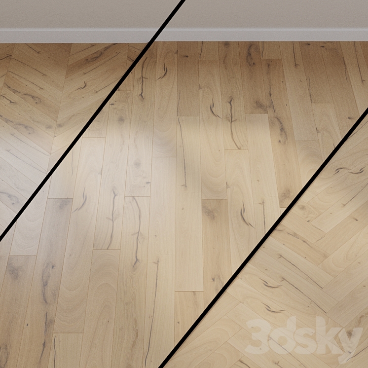 Parquet board ID NO. 537348 HARO PARQUET 3500 HDF Plank 1-Strip 2V Oak ...