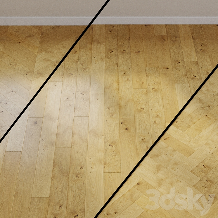 Parquet board ID NO. 534605 HARO PARQUET 3500 HDF Plank 1-Strip 2V Oak ...