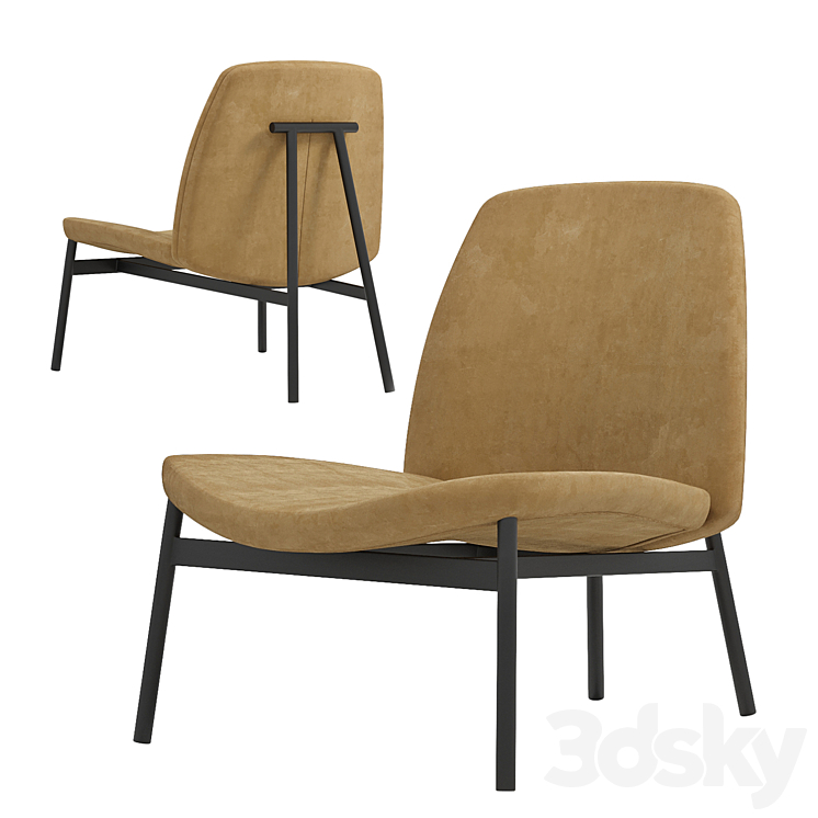 Edison Armchair (Domkapa) - Arm chair - 3D model