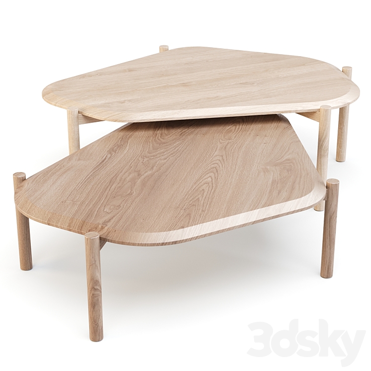 Bolia: Island - Coffee and Side Table - Table - 3D model