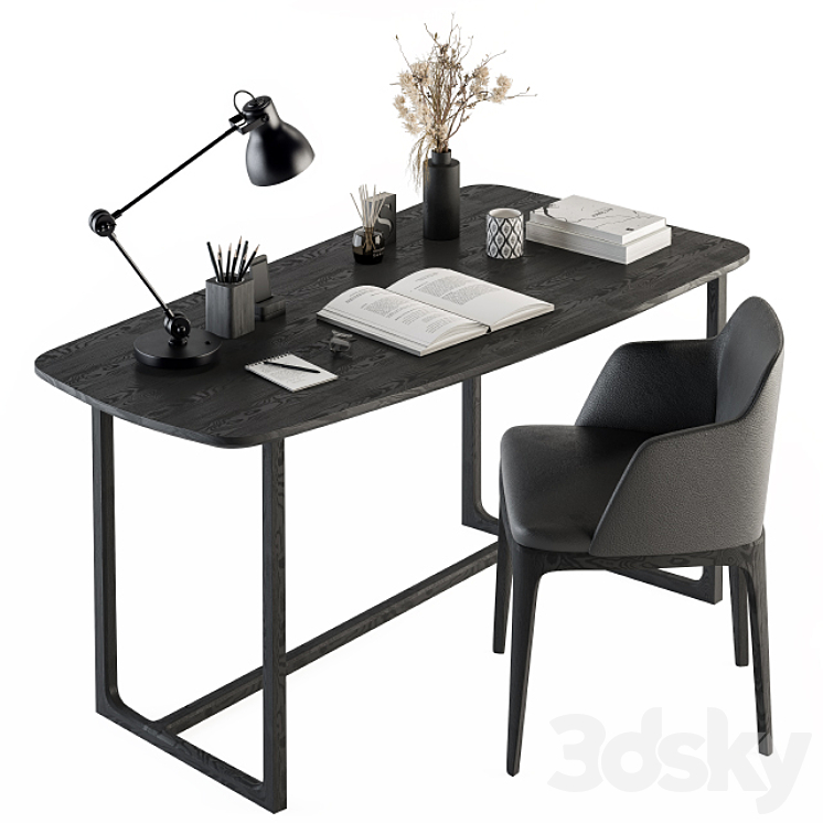 Poliform Work Desk - Office Set 151 - Office furniture - 3D model