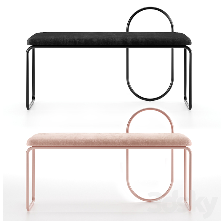 Angui | bench by AYTM - Other soft seating - 3D model