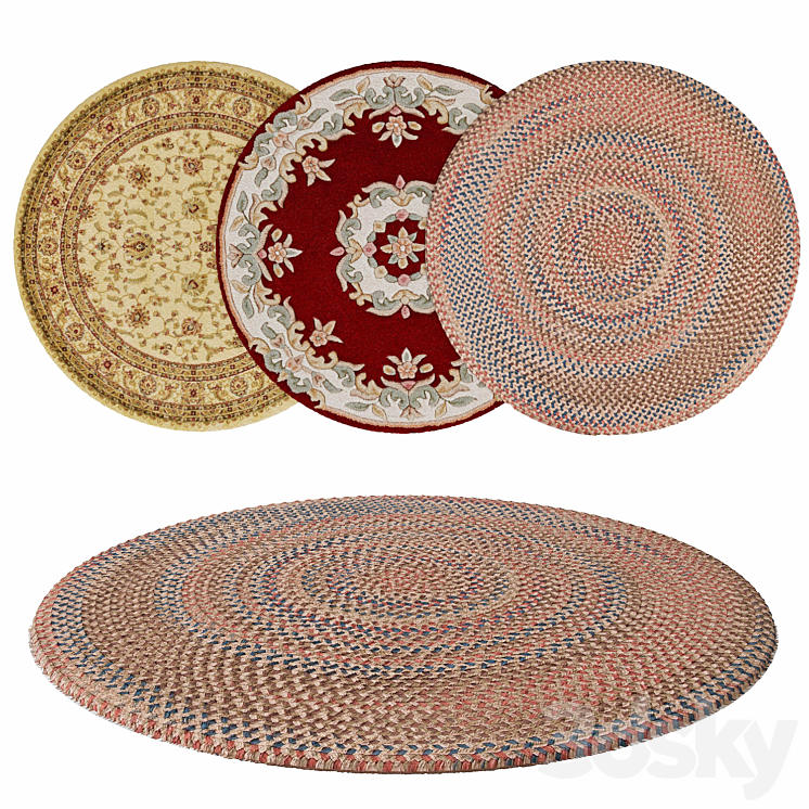 Round rug №13 - Carpets - 3D model