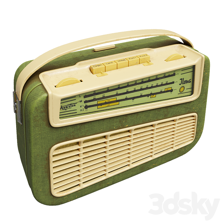 Retro Radio - Other decorative objects - 3D model