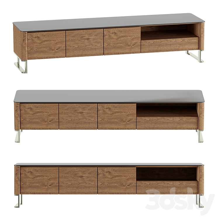TV stand 191-F 2 meters - Sideboard & Chest of drawer - 3D model