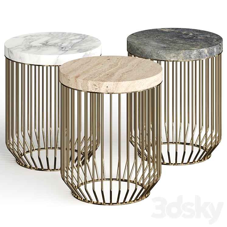 Ana Roque Interiors Bradley Coffee Tables - Table - 3D model