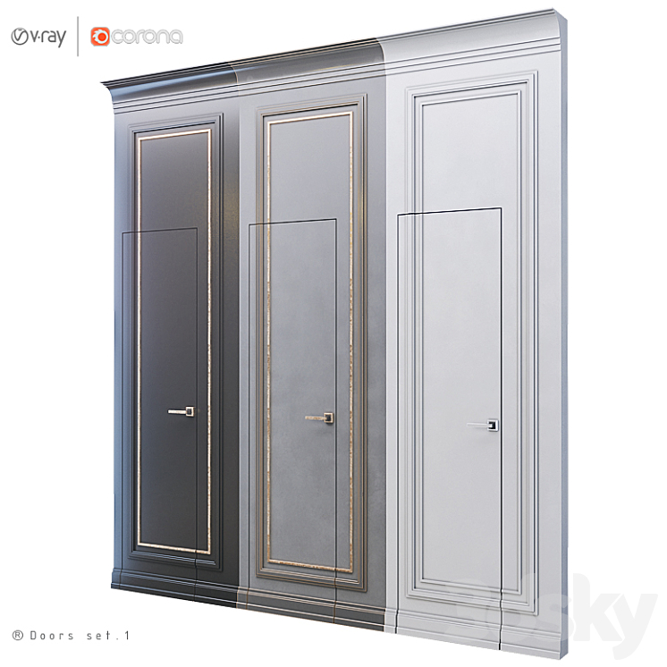 Doors set.1 - Doors - 3D model