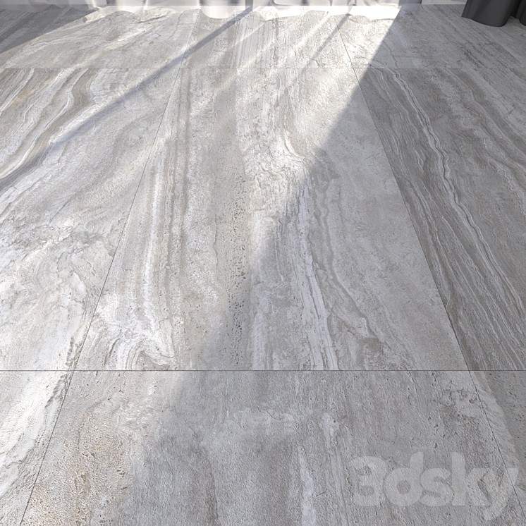 Floor Navona Gray Vein 60x120 - Tile - 3D model