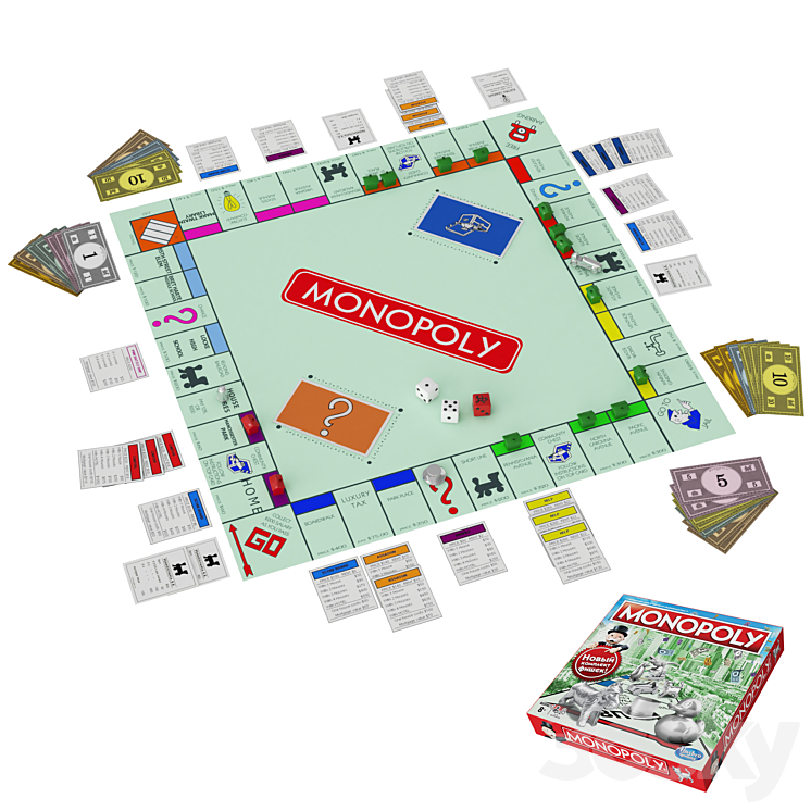 monopoly 3d board