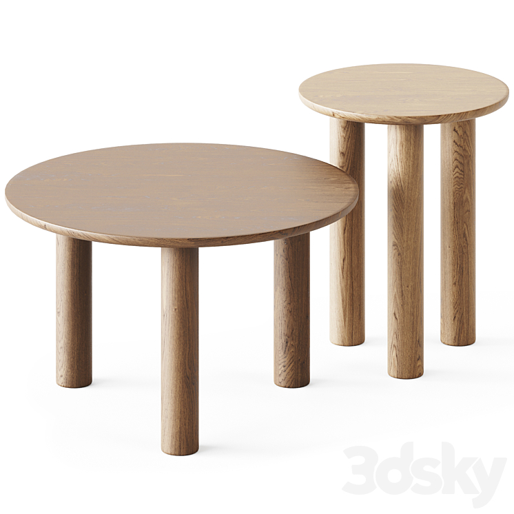 Wooden Coffee Tables Bobby by His - Table - 3D model