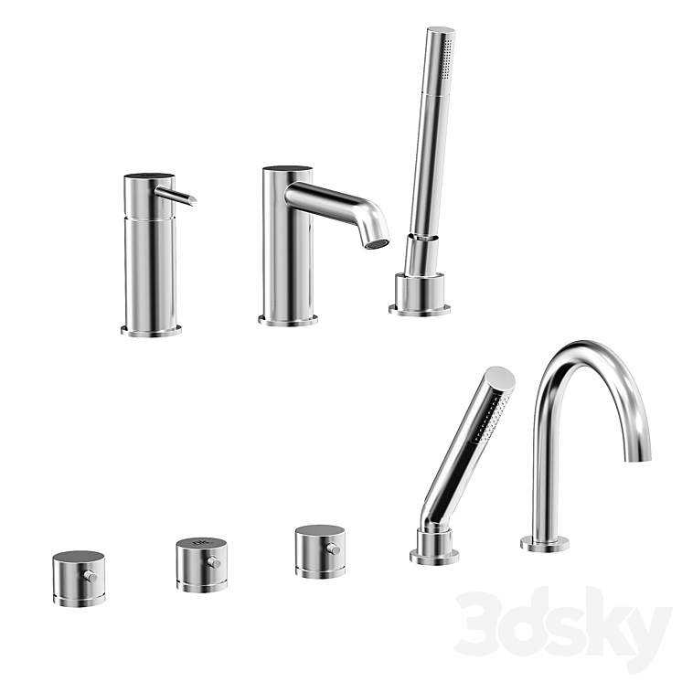 NOKEN Bathtub Taps ROUND - Faucet - 3D model