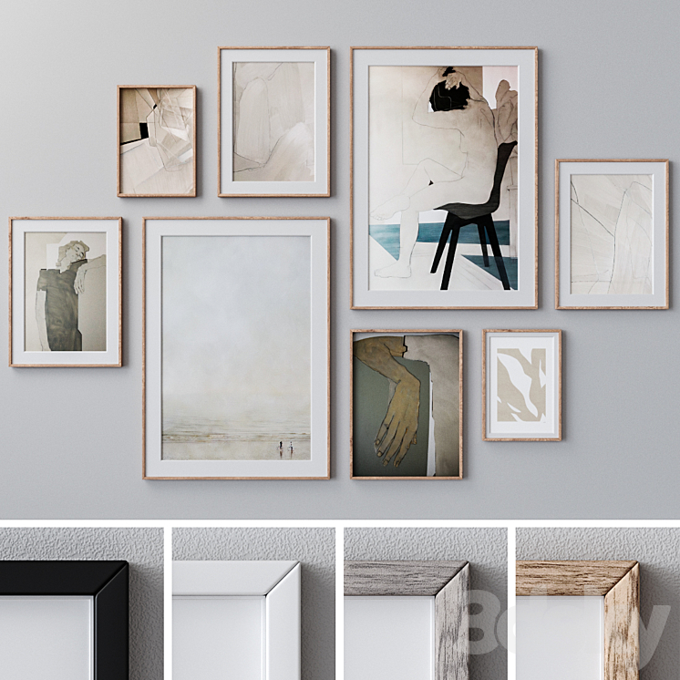 Photo Frames Set 1189 - Frame - 3D model