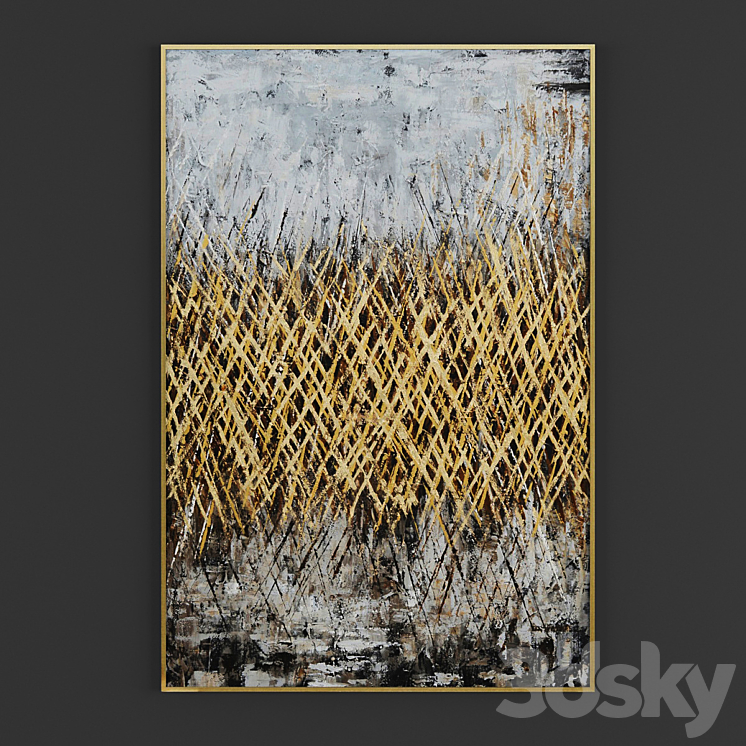 Collection of paintings N223 - Frame - 3D model