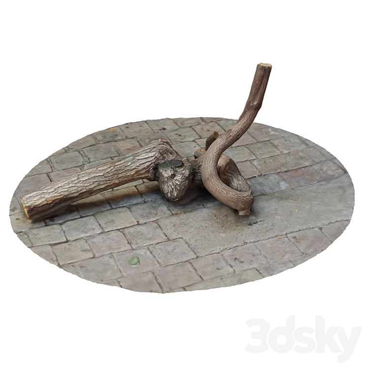 tree trunk 8 - Environment elements - 3D model