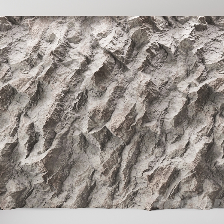 Rock cliff wall №36 - Stone - 3D model