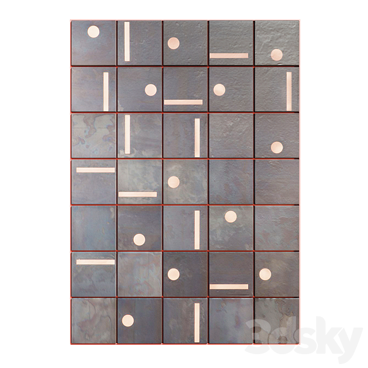 Decorative panel Yoko2 - 3D panel - 3D model