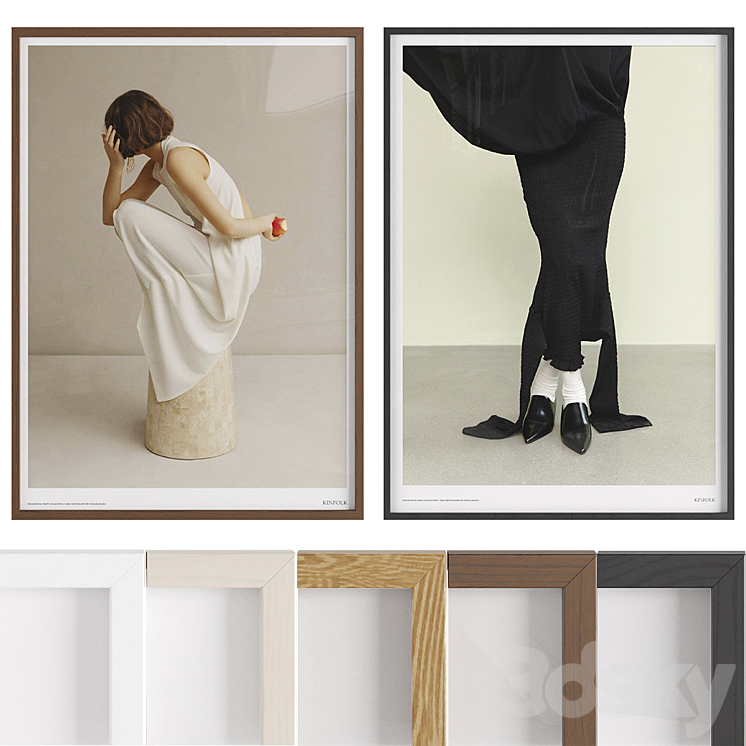 Kinfolk Posters Set 05 - Frame - 3D model