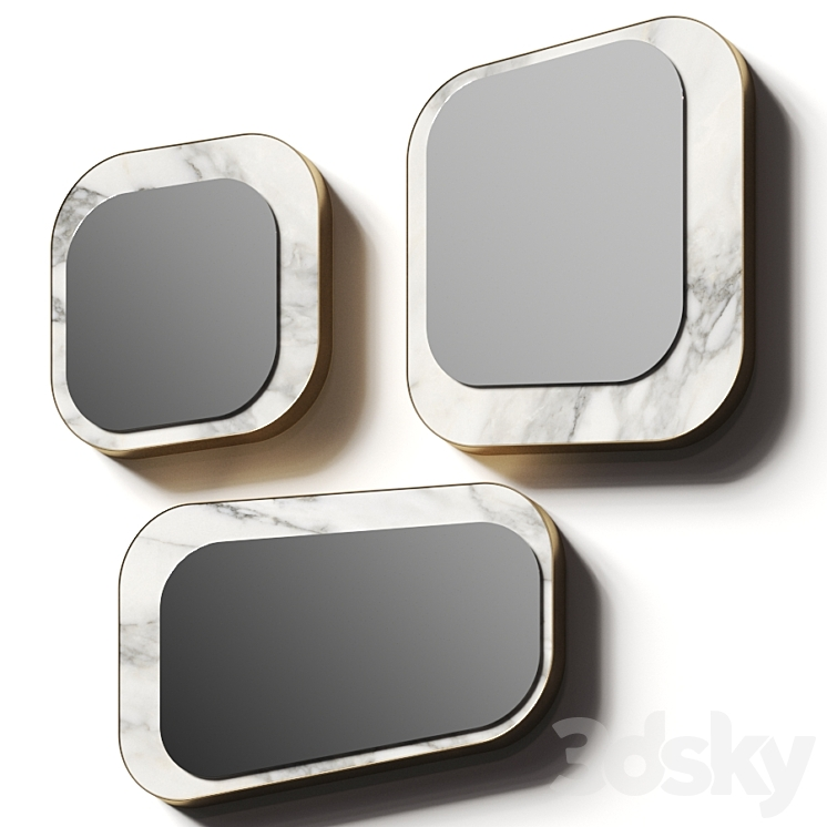 OIA Design Five Wall Mirrors - Mirror - 3D model