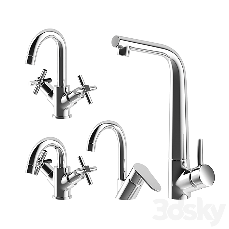 vitra mixers Nest, Win S, Juno - Faucet - 3D model