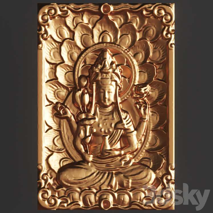 woman plaster 1 - Decorative plaster - 3D model