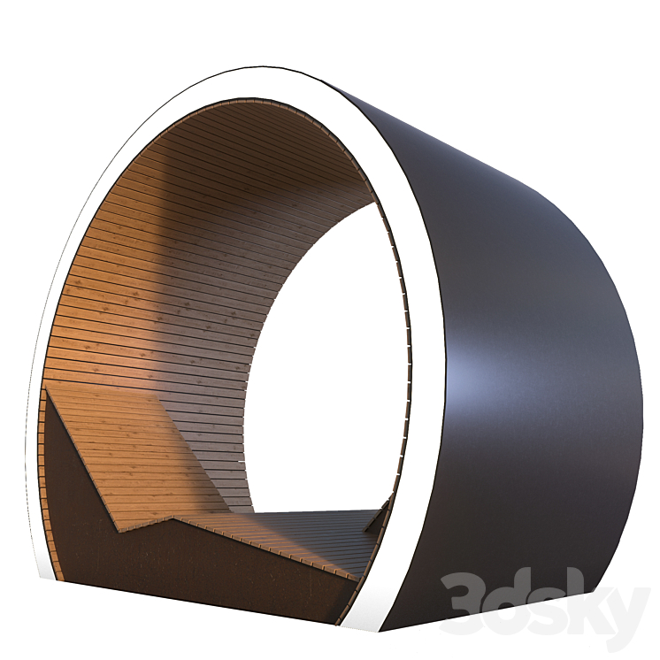 Bench FUSION 2 - Urban environment - 3D model