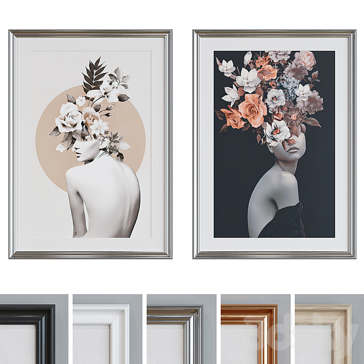 Picture Frame Set 93 - Frame - 3D model