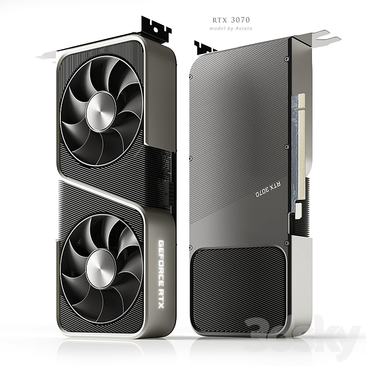 Nvidia Geforce RTX 3070 - PC & other electronics - 3D model