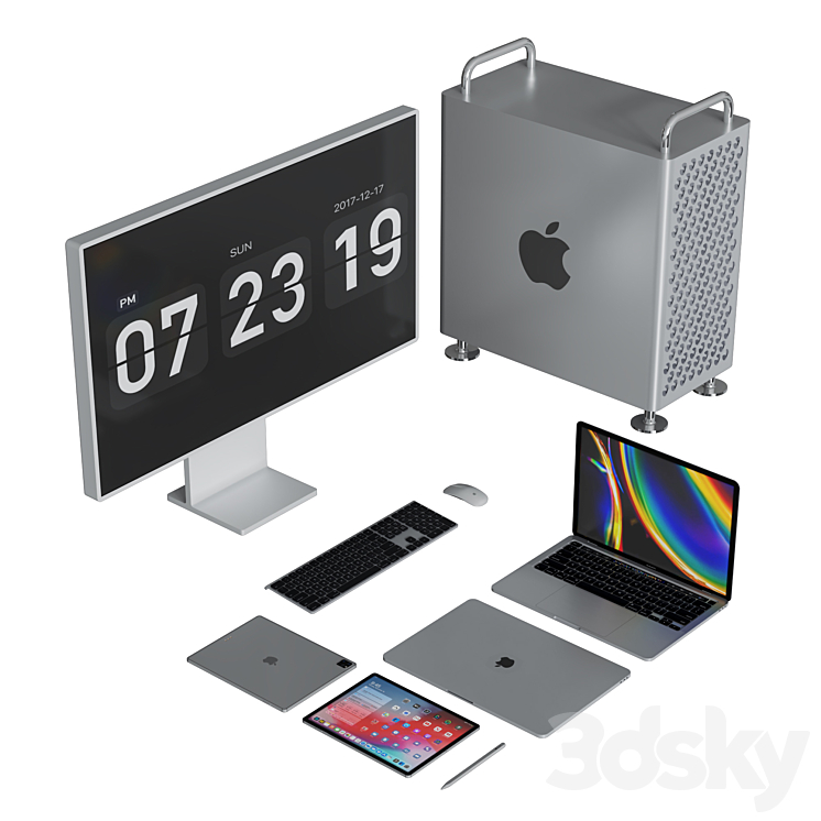 Apple_Set_04 - PC & other electronics - 3D model