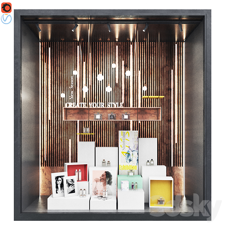 Store window - Shop - 3D model