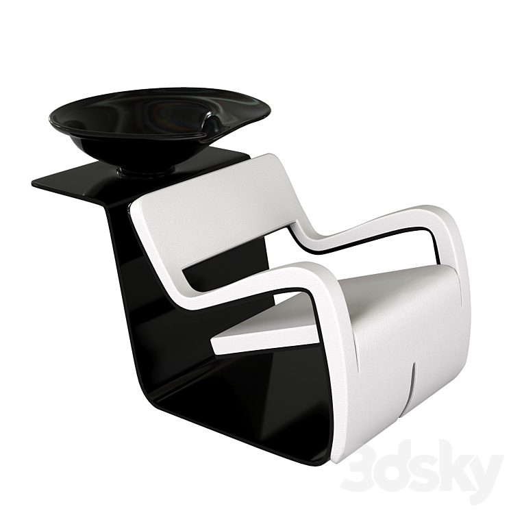 Black wash - Beauty salon - 3D model