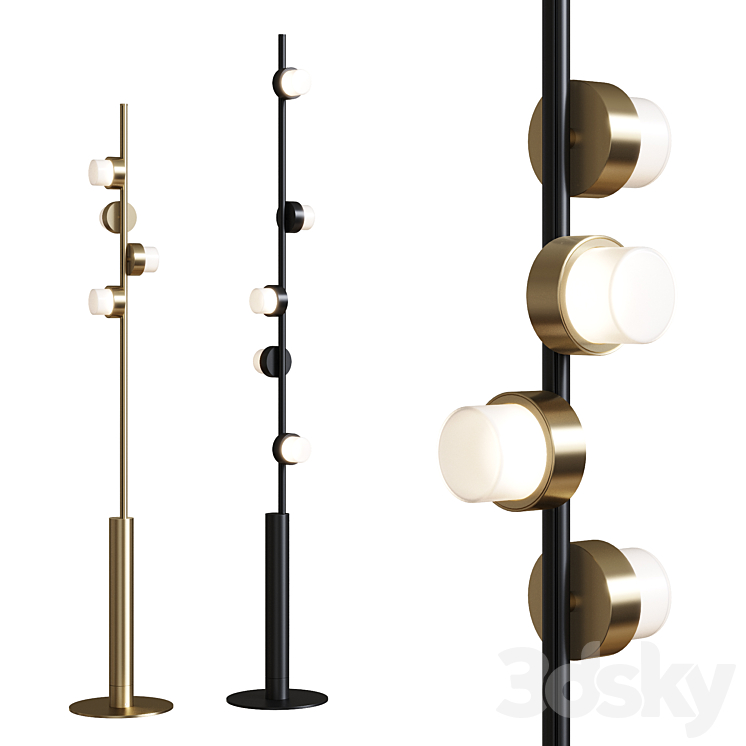 Rakumba Typography Floor - Floor lamp - 3D model