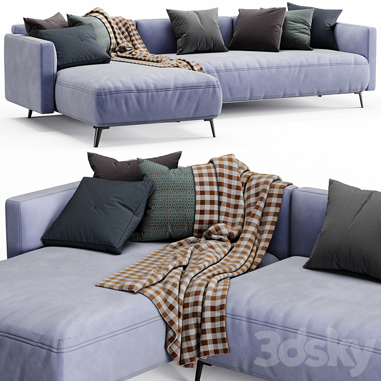 Boconcept modena chaise longue - Sofa - 3D model