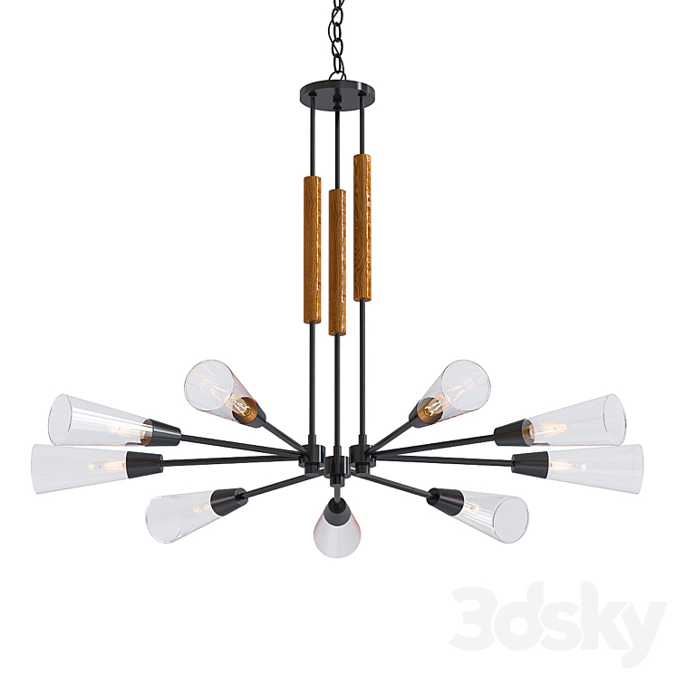 Cal Lighting Vasto 9 - Pendant light - 3D model
