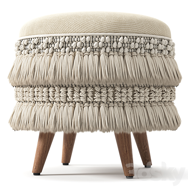 Morova ottoman - Other soft seating - 3D model