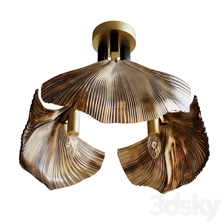 Ceiling chandelier Ginkgo - Ceiling lamp - 3D model