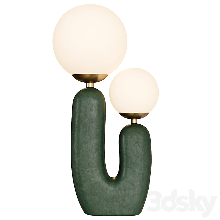 Oo lamp green - Table lamp - 3D model