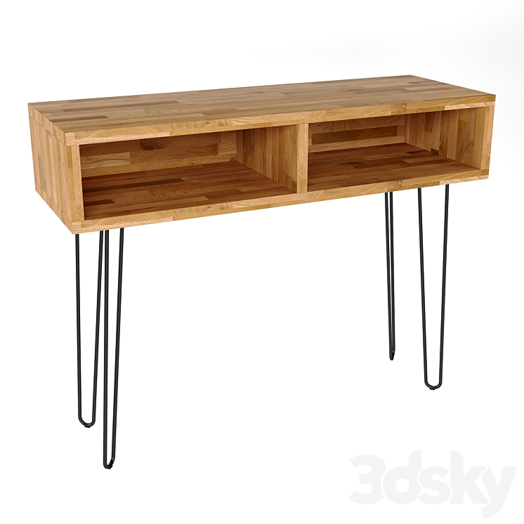 Console made of solid oak ADZA - Console - 3D model