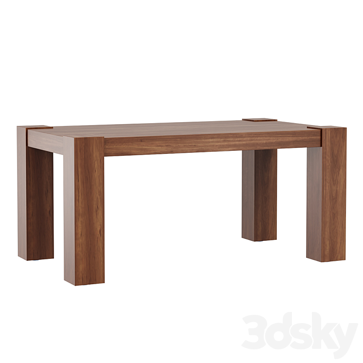 Sobro Wood Dining Table - Table - 3D model