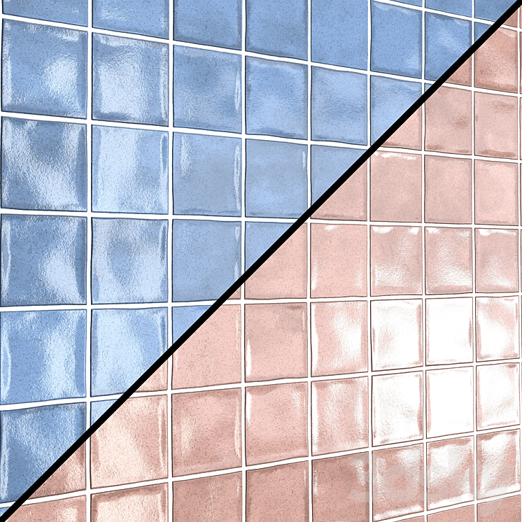 Farhad Mtl:Altea EQUIPE(Square)|9 Color|4K|PBR| - Tile - 3D model