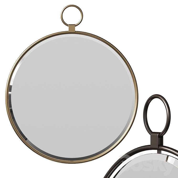 Suzette Round Loop Mirror by West Elm - Mirror - 3D model