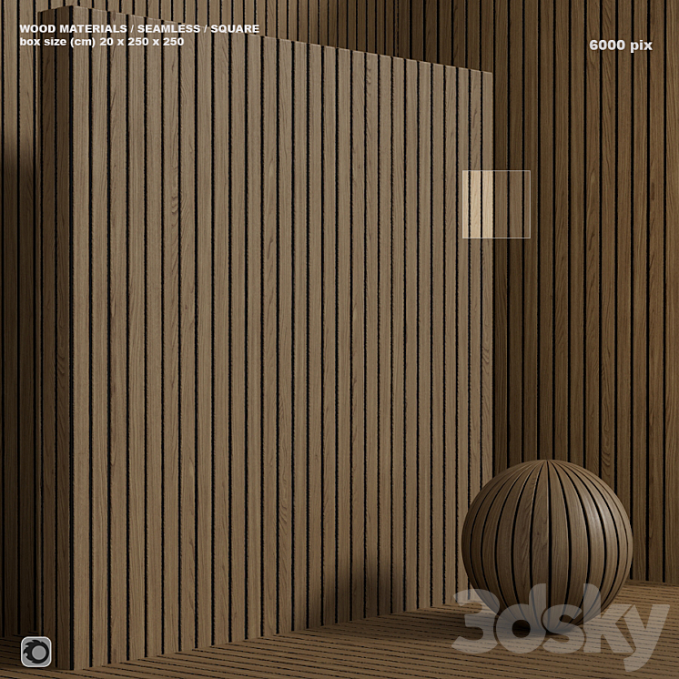 Wood material (seamless) planks - set 128 - Wood - 3D model