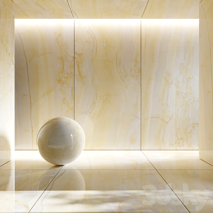 Onyx porcelain stoneware Onice Oro - Tile - 3D model
