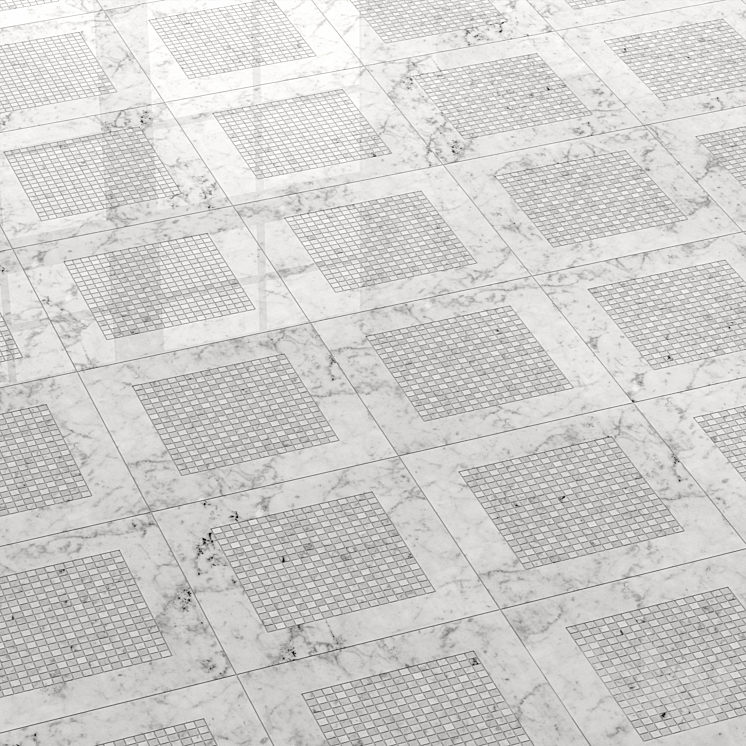 Mosaic Sicis SiciStone Classic Marble Briquet WW 04 - Tile - 3D model