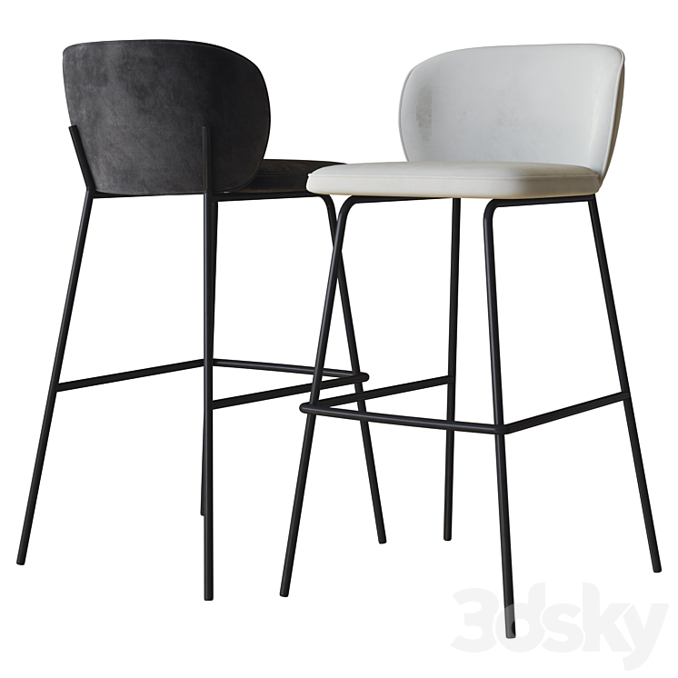 princeton stool by boconcept - Chair - 3D model