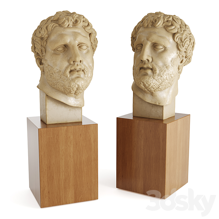 Greek head sculpture - Sculpture - 3D model