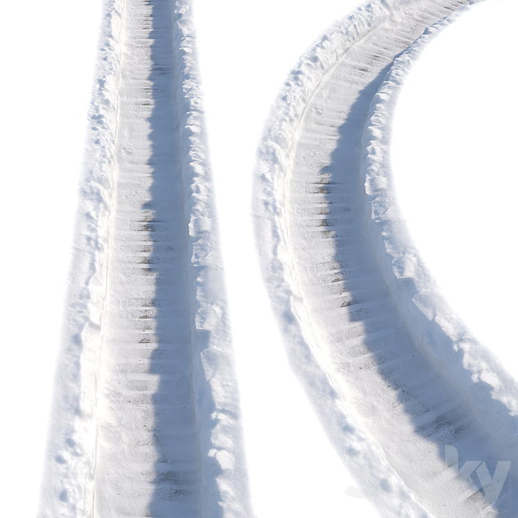 Snow Trail_4 - Environment elements - 3D model