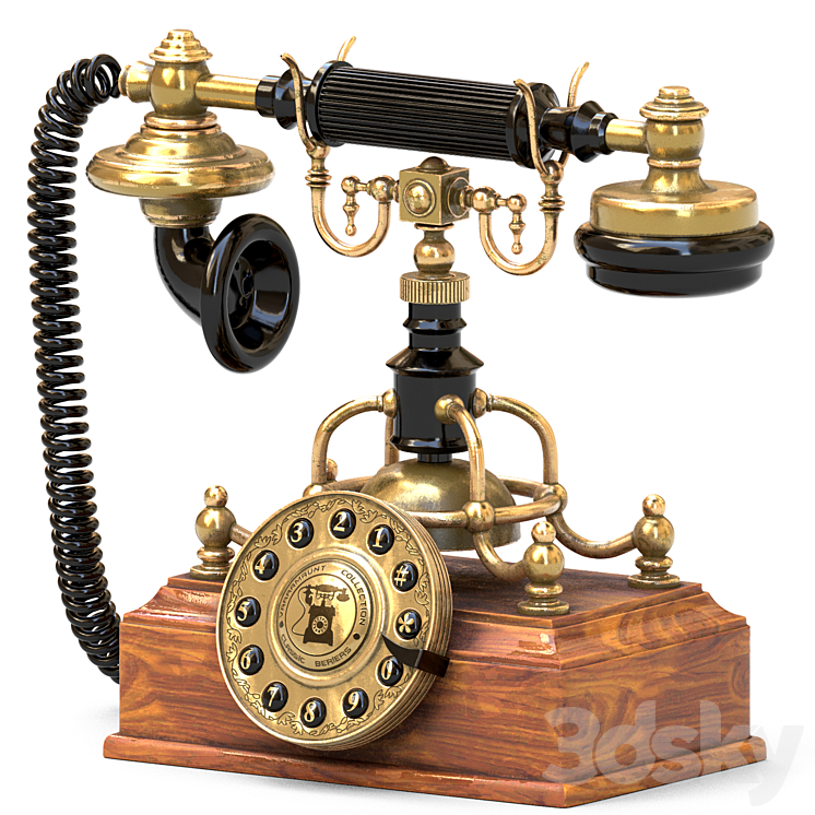 classic telephone - Phones - 3D model